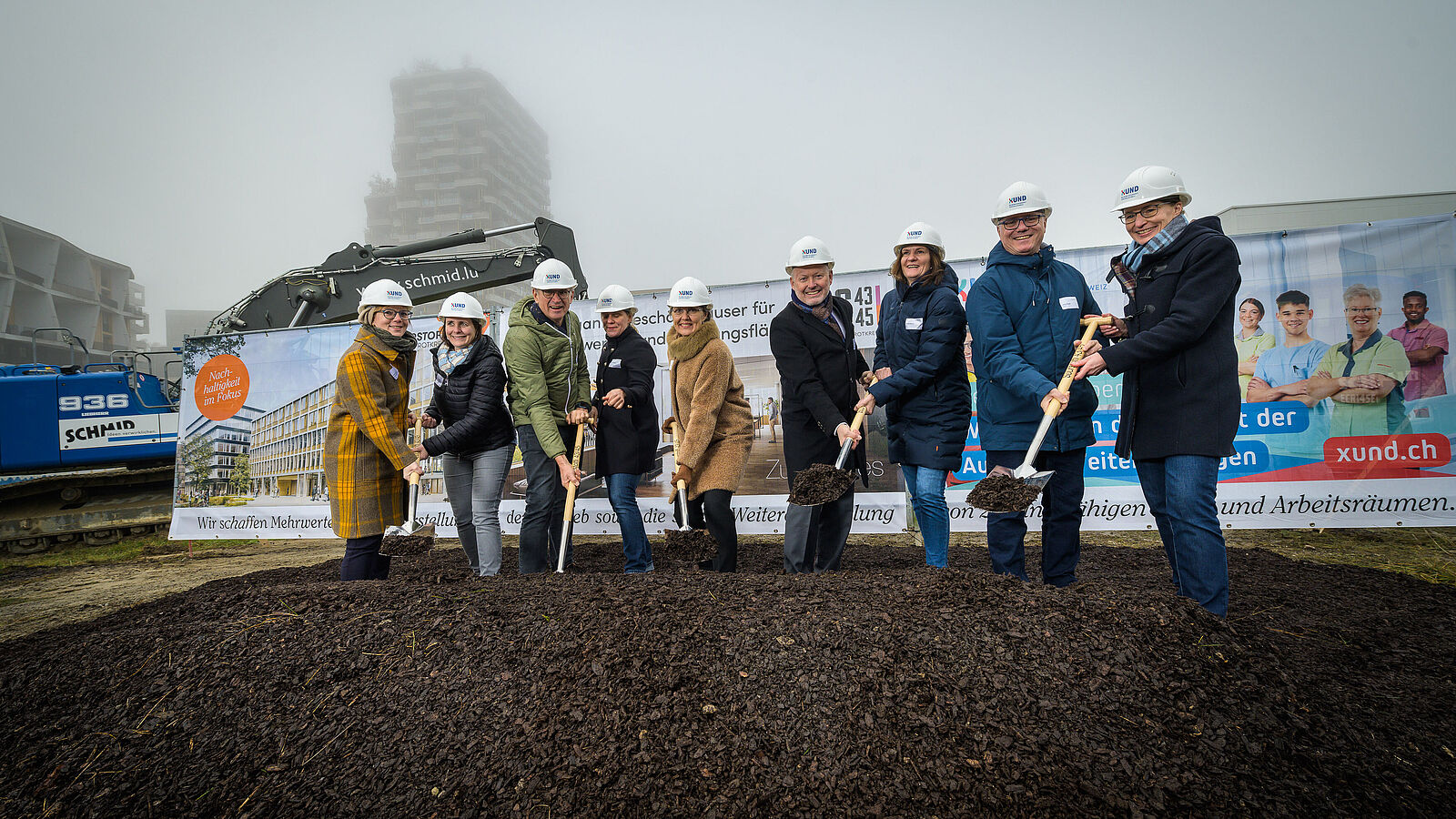 Spatenstich für den neuen XUND-Standort in Rotkreuz: Ein weiterer ...