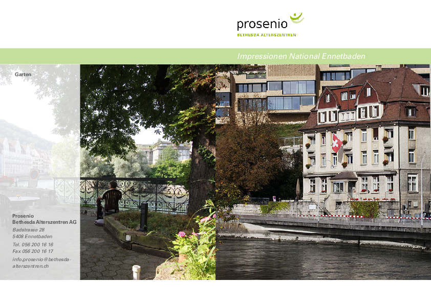 Prosenio Bethesda Alterszentren AG